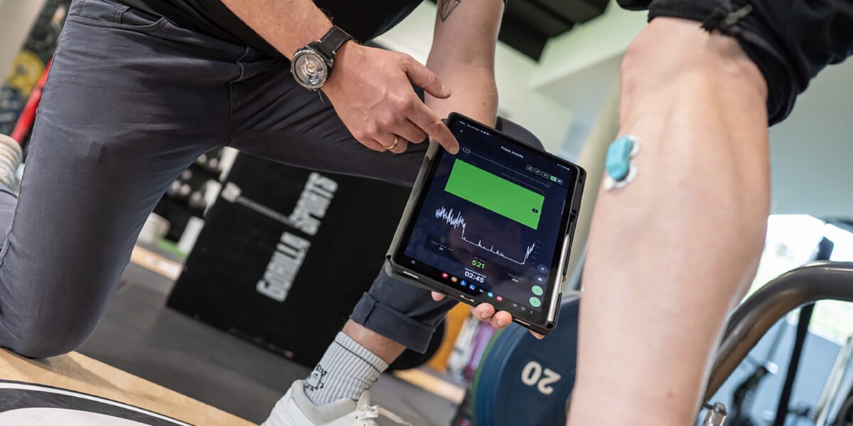 Monitoring muscle activity in pro football